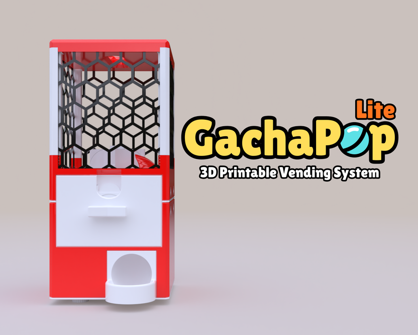 GachaPop *Lite* | 100% 3D Printable Capsule Vending Machine – HyBee3D LLC